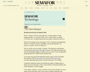 Semafor Tech: シリコンバレーの起業家が AI の未来について議論 | Semafor - プロンプトハブ